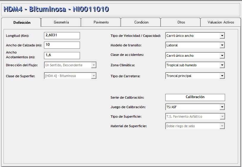 HDM-4 - Sistema Integrado de Gestión del Mantenimiento Vial (SIGMAVIAL 2.0)
